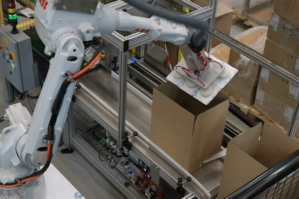 Robotic case packing of blisters • R&D Technology