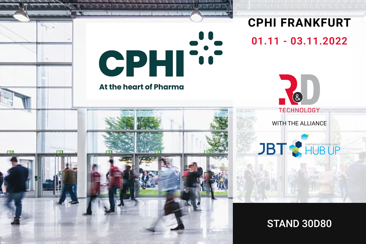 CPHI FRANKFURT - Booth 30D80 • R&D Technology